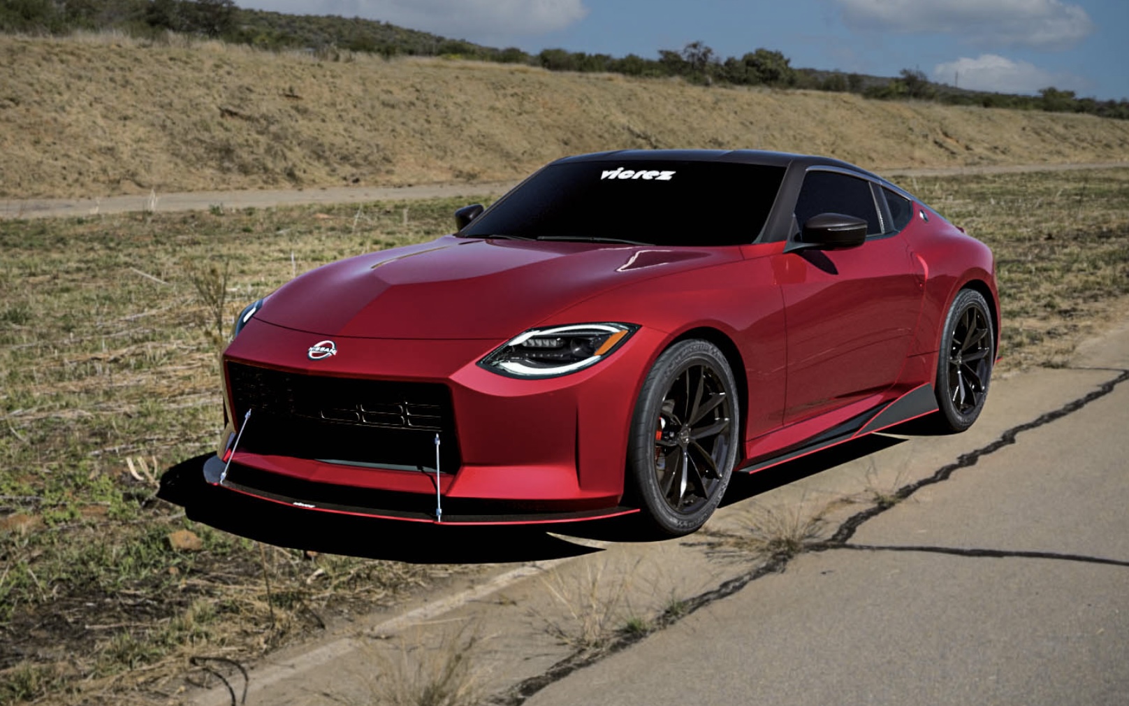 Aftermarket Front Lip Trunk Spoiler Rear Diffuser For Nissan Z On