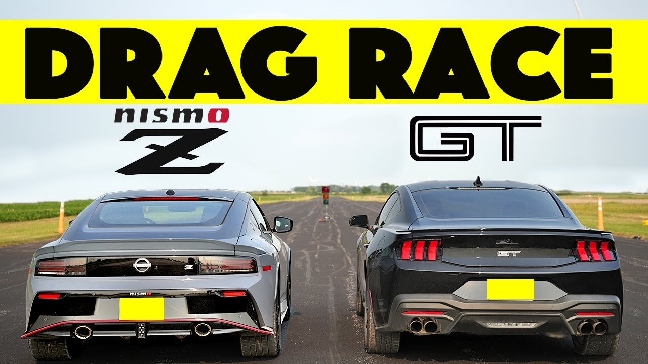 2024 Nissan Nismo Z vs 2024 Ford Mustang GT. Drag and Roll Race. | 2023 ...